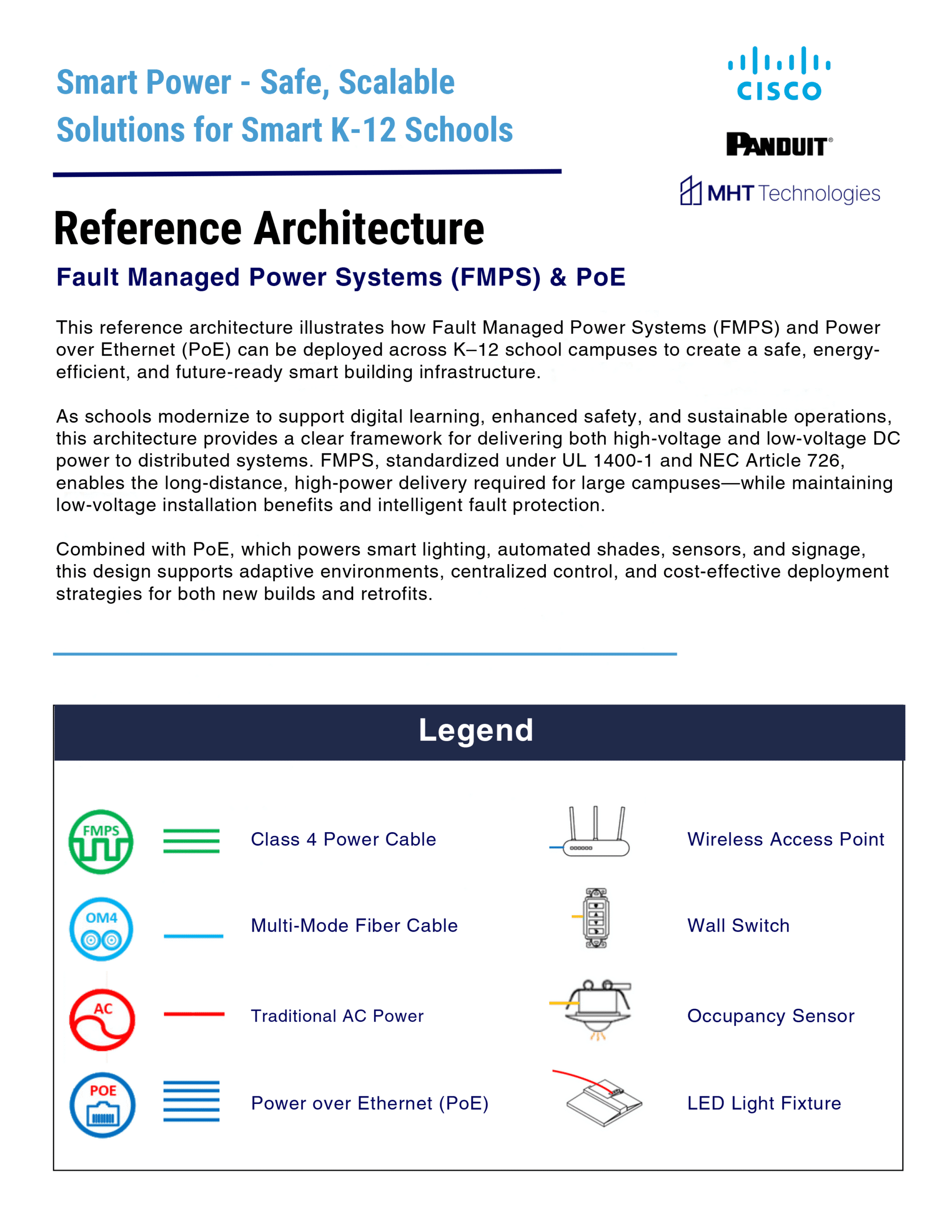 K12 Schools FMPS & PoE Reference Architecture | MHT Technologies